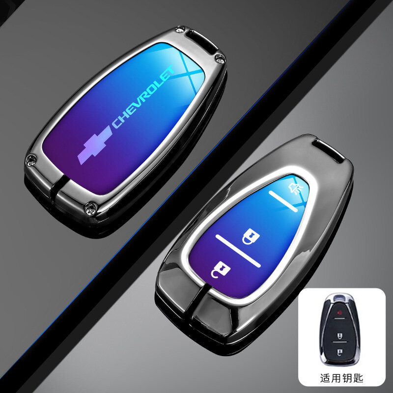 Автомобильный брелок Chevrolet A модель 3-кнопочный с гудком синий для Малибу Круз Тракс совместимый