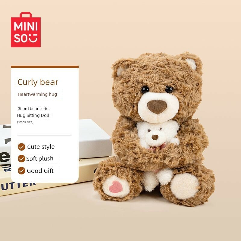 Плюшевая игрушка-кукла MINISO Gifford Bear для сна и объятий, подарок для девушки на 520. Кукла для объятий (маленький