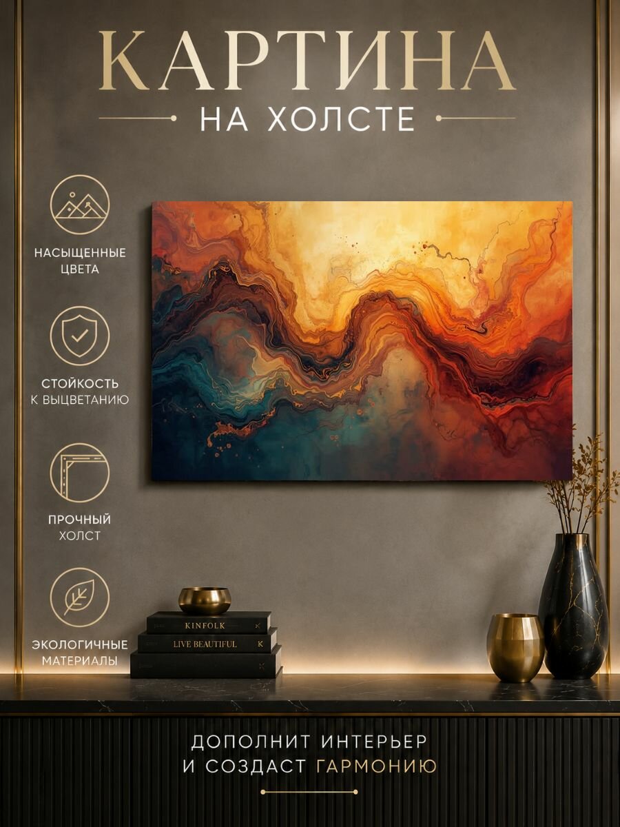 Картина на холсте Интерьерный сюжет 40x30 см