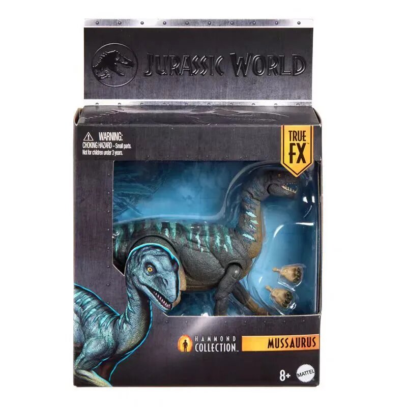 Mattel Jurassic World: Коллекционная фигурка динозавра Mussaurus (среднего размера) Hammond Игрушка для мальчиков, подарок JKM89