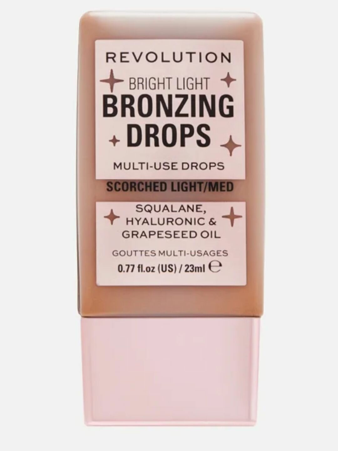 Жидкий бронзер для лица MAKEUP REVOLUTION bright light bronzing drops Scorched Light/Med