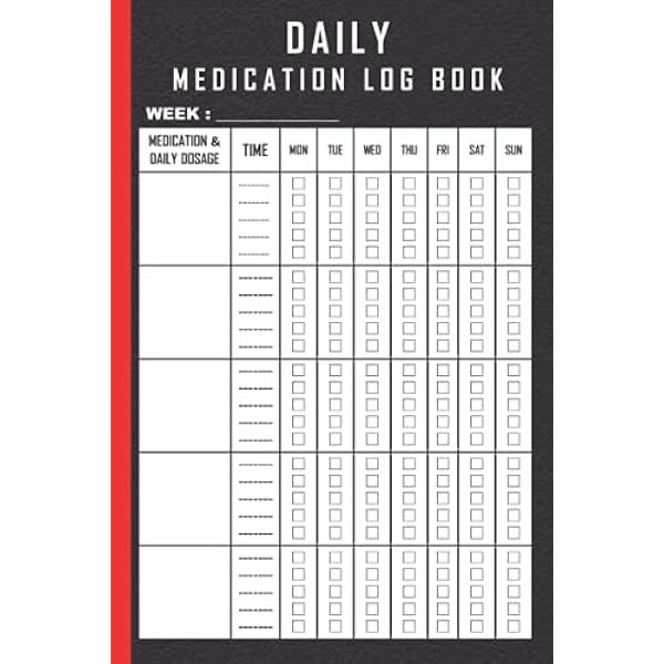 Daily Medication Log Book: Medicine Tracker Journal | Monday to Sunday Medicine Dosage Record Book | Weekly Medication Tracker Log Book | 52-Week Daily Medication Chart Book，Reprinted paperback book