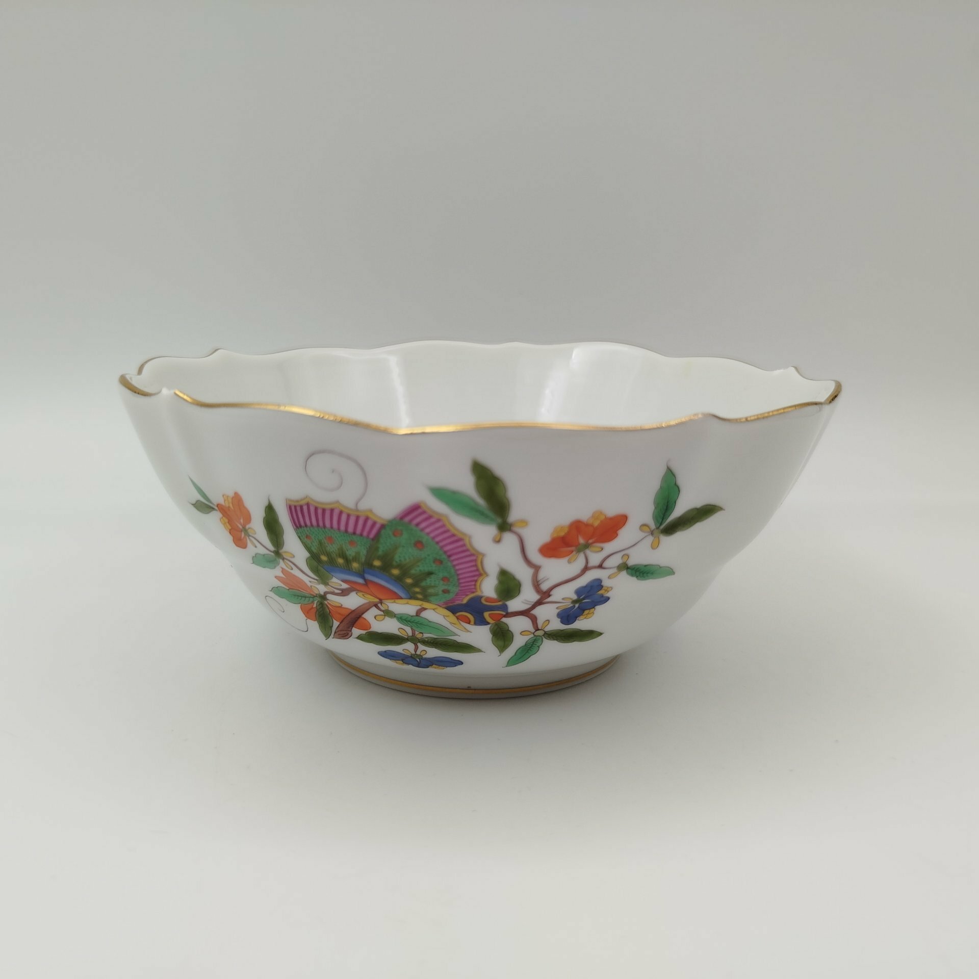 Пиала из серии "Butterfly", Meissen (Мейсенский фарфор), фарфор, роспись, золочение