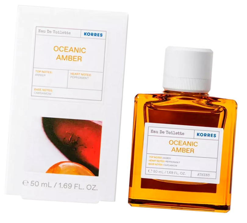 Мужская туалетная вода Korres Oceanic Amber 50 мл - Коррес Океаник Амбер аромат