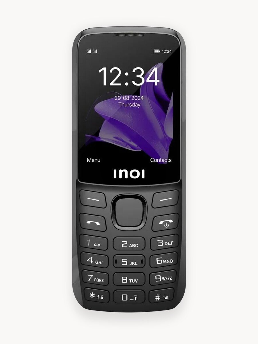 Мобильный телефон INOI 244 Modern Plus 4G, Bluetooth 5.0, черный
