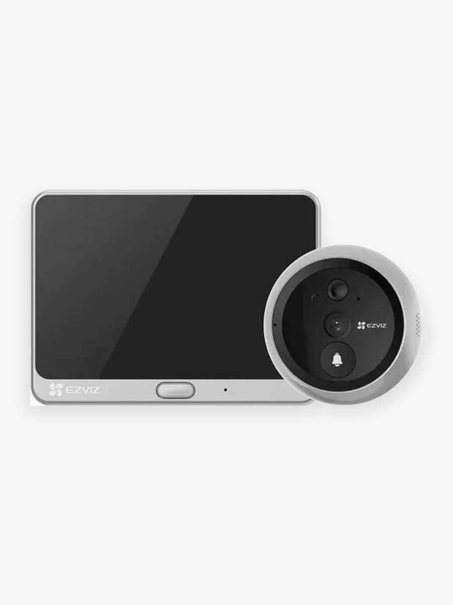 Умный видеоглазок EZVIZ DP2C с Wi-Fi и встроенным аккумулятором, Full HD.
