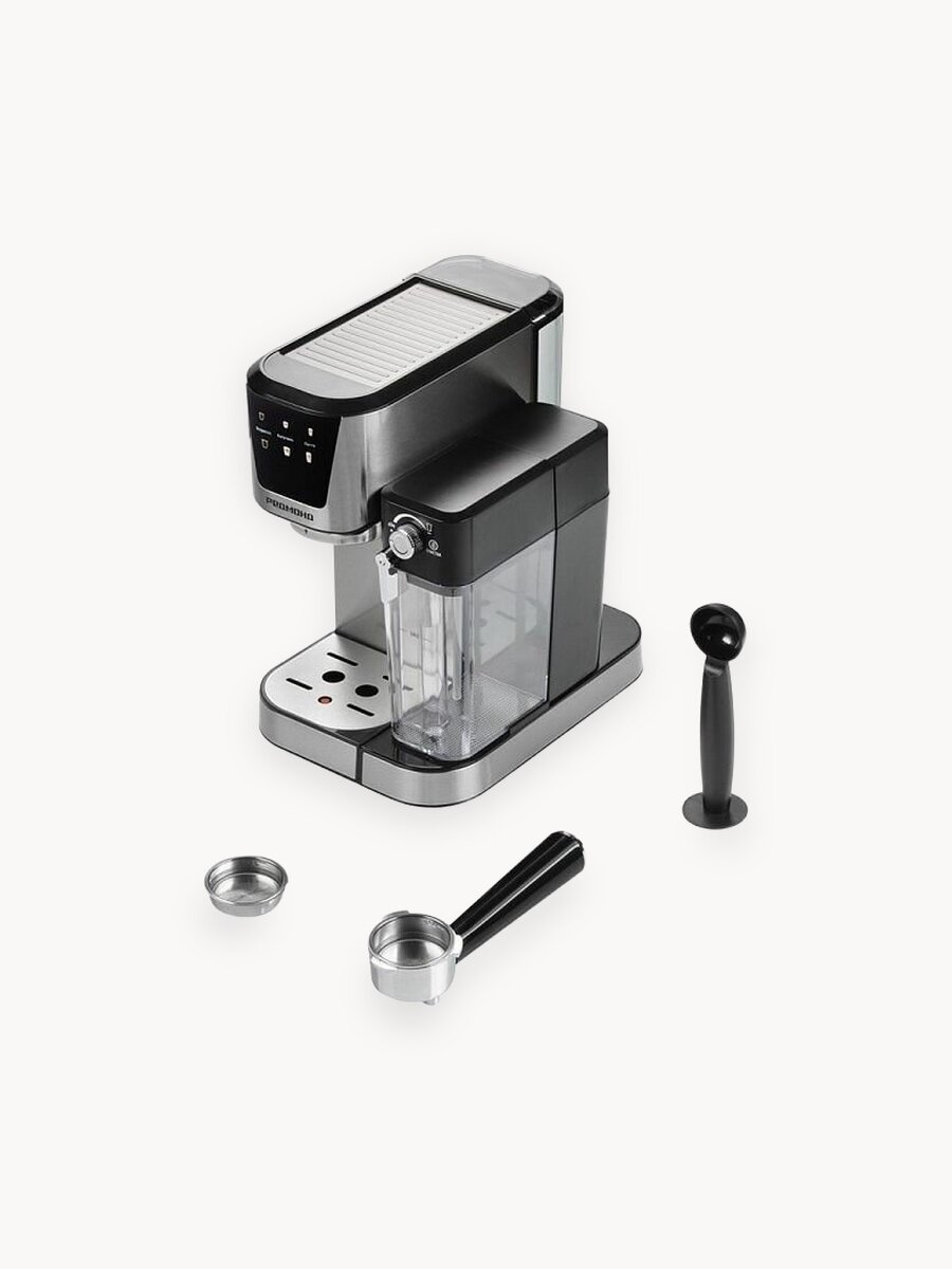 Кофеварка рожковая с капучинатором редмонд CM715, 15 бар, сенсорное управление (+подарок)