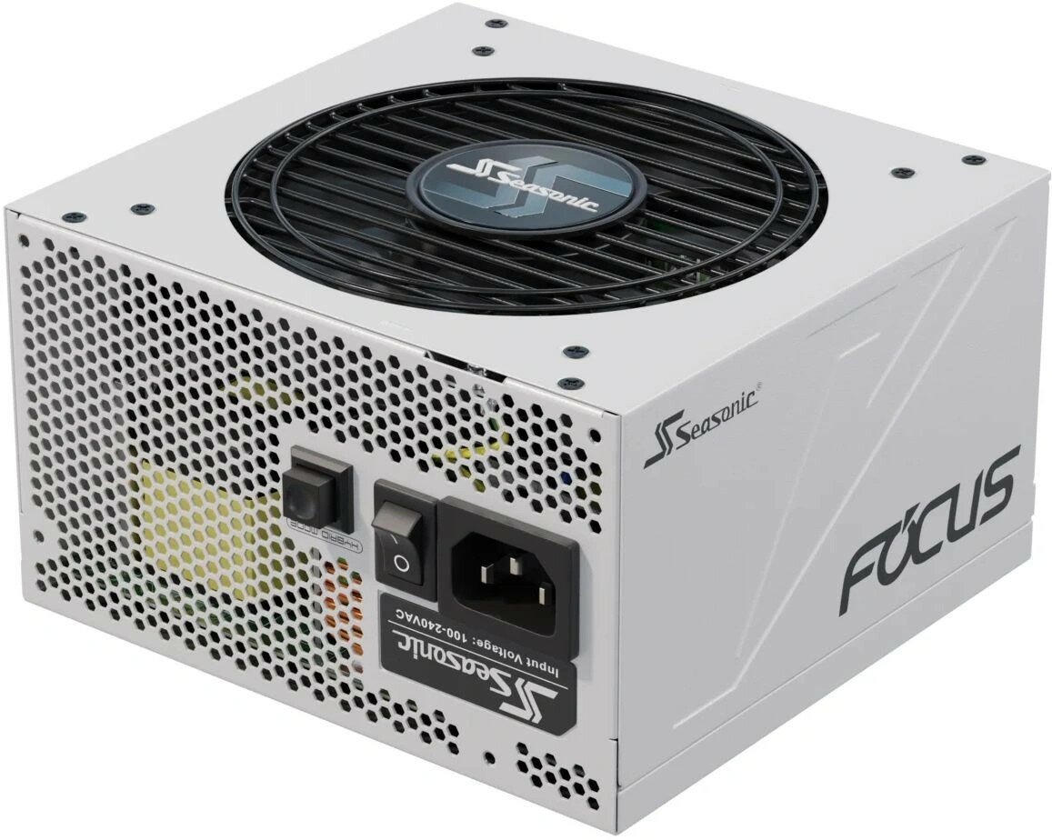 Блок питания Seasonic Focus GX-1000 Gen.5 WHITE, 1000Вт, 80 PLUS GOLD, 135мм, белый, retail (focus gx-1000 white atx 3.1)