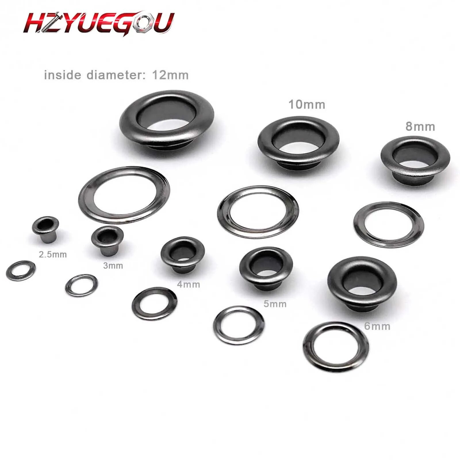 Гвозди для кожи HZYUEGOU 2,5-12 мм, inner diameter 4mm