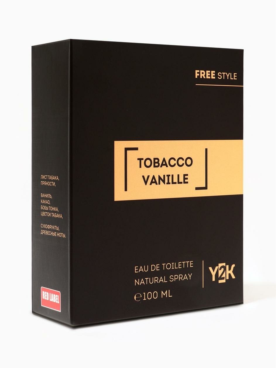 Туалетная вода Дельта Free Style Tobacco Vanille, мужская, восточные пряности, 100 мл
