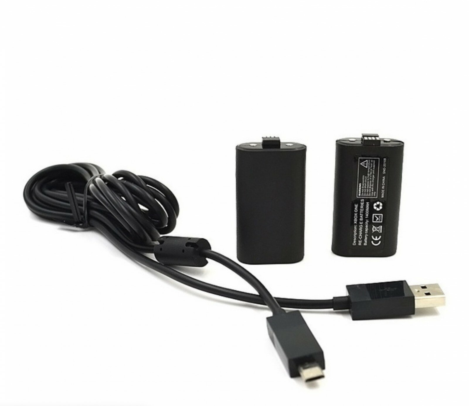 Комплект MyPads зарядный кабель и аккумулятор 1400 мАч для джойстика Microsoft Xbox One