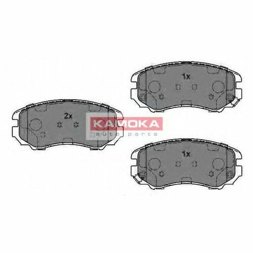Комплект передних тормозных колодок Kamoka JQ1013466 для Hyundai Coupe (2001-2012), Hyundai Sonata (1998-2005), Hyundai Tucson (2004-н. в.)
