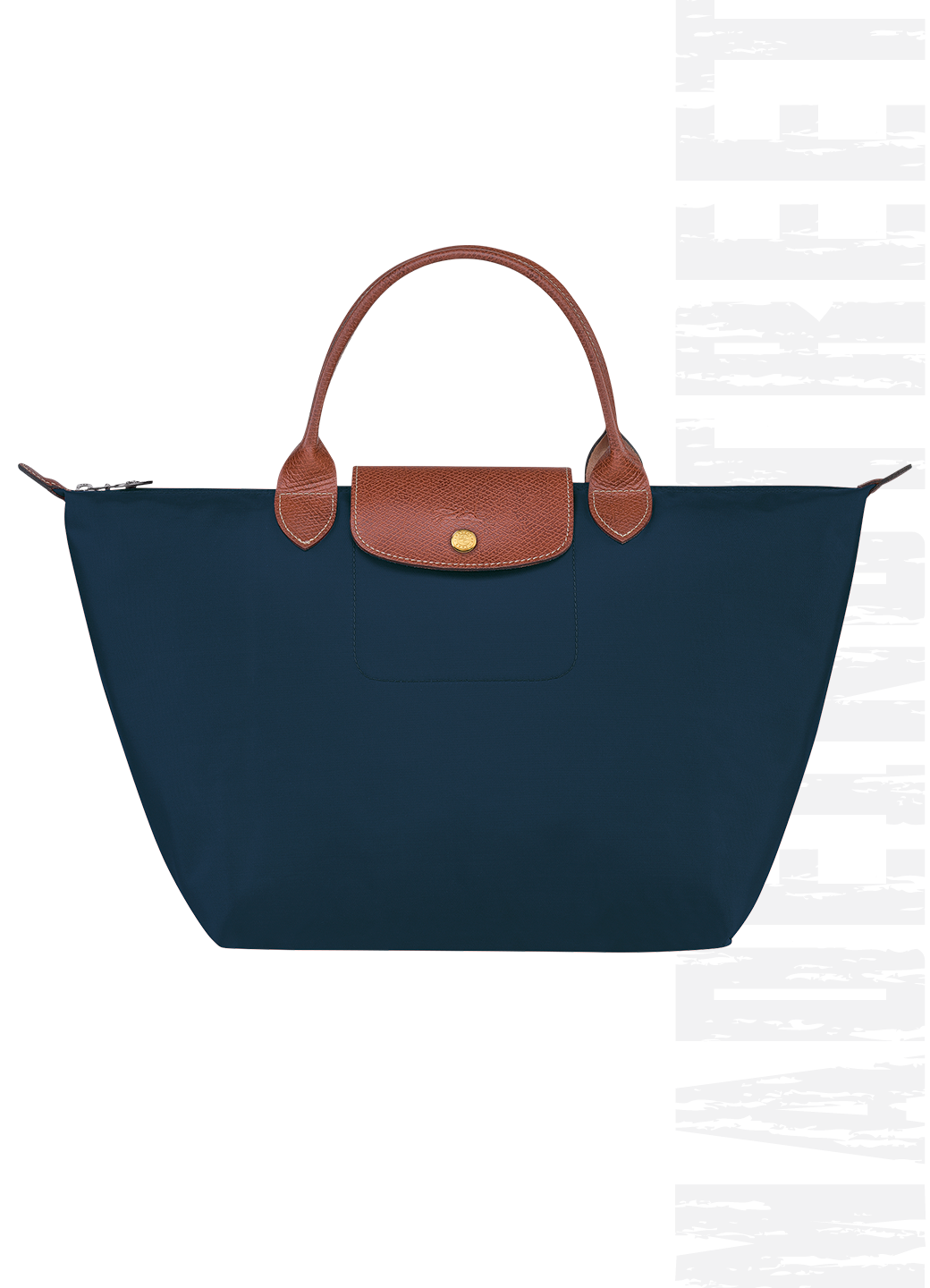 Сумка LE PLIAGE ORIGINAL M HANDBAG Navy - Recycled Canvas 28x15.5x26.5 (ДxШxВ)