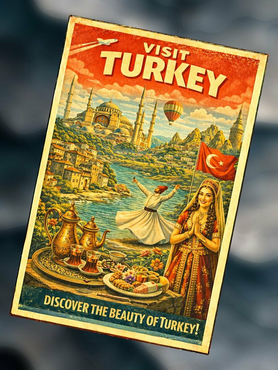 Постер "Travel: Турция", 29.7х42см, А3, глянцевый