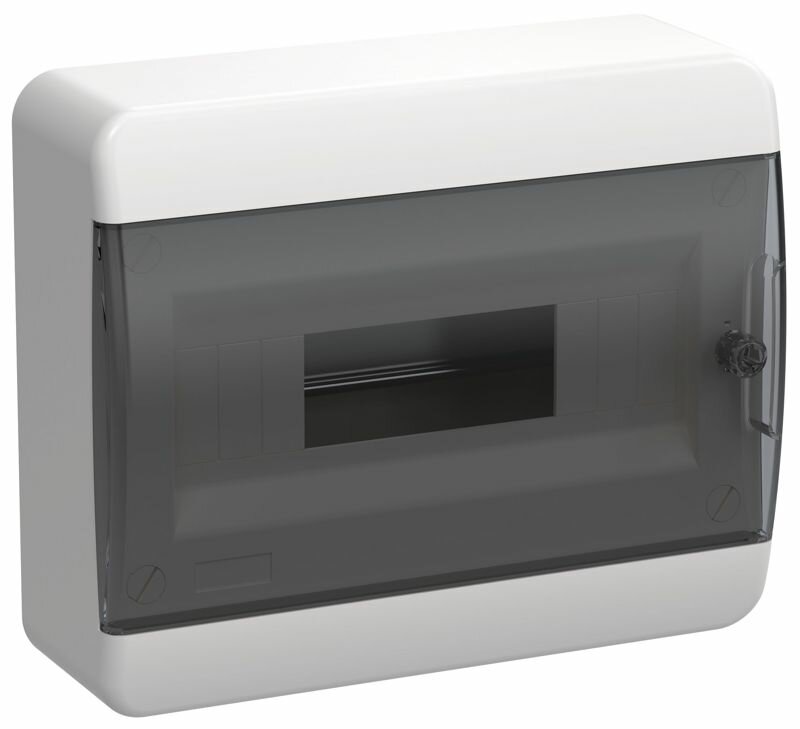 Корпус ЩРН-П-12 TEKFOR IP41 черн. прозр. дверь пластик. IEK TF5-KP12-N-12-41-K01-K03