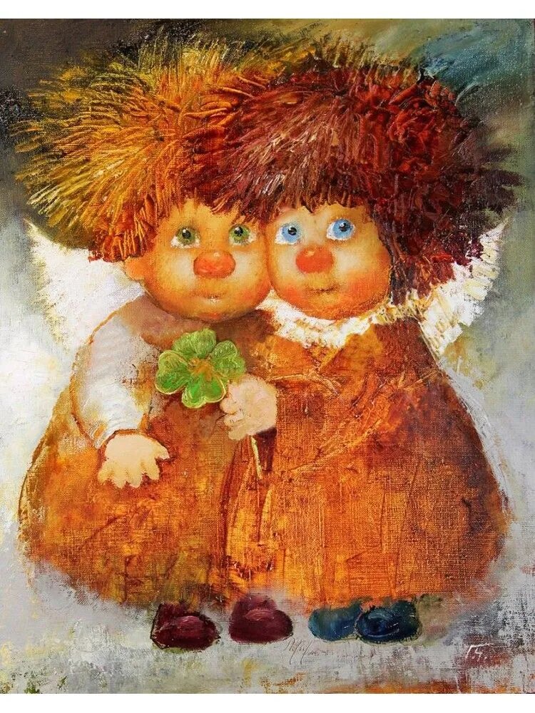 Алмазная живопись "Ангел-хранитель семьи: Люция Чувелева", 5D, круглая, 40x50 см. Производитель: Brose Art.