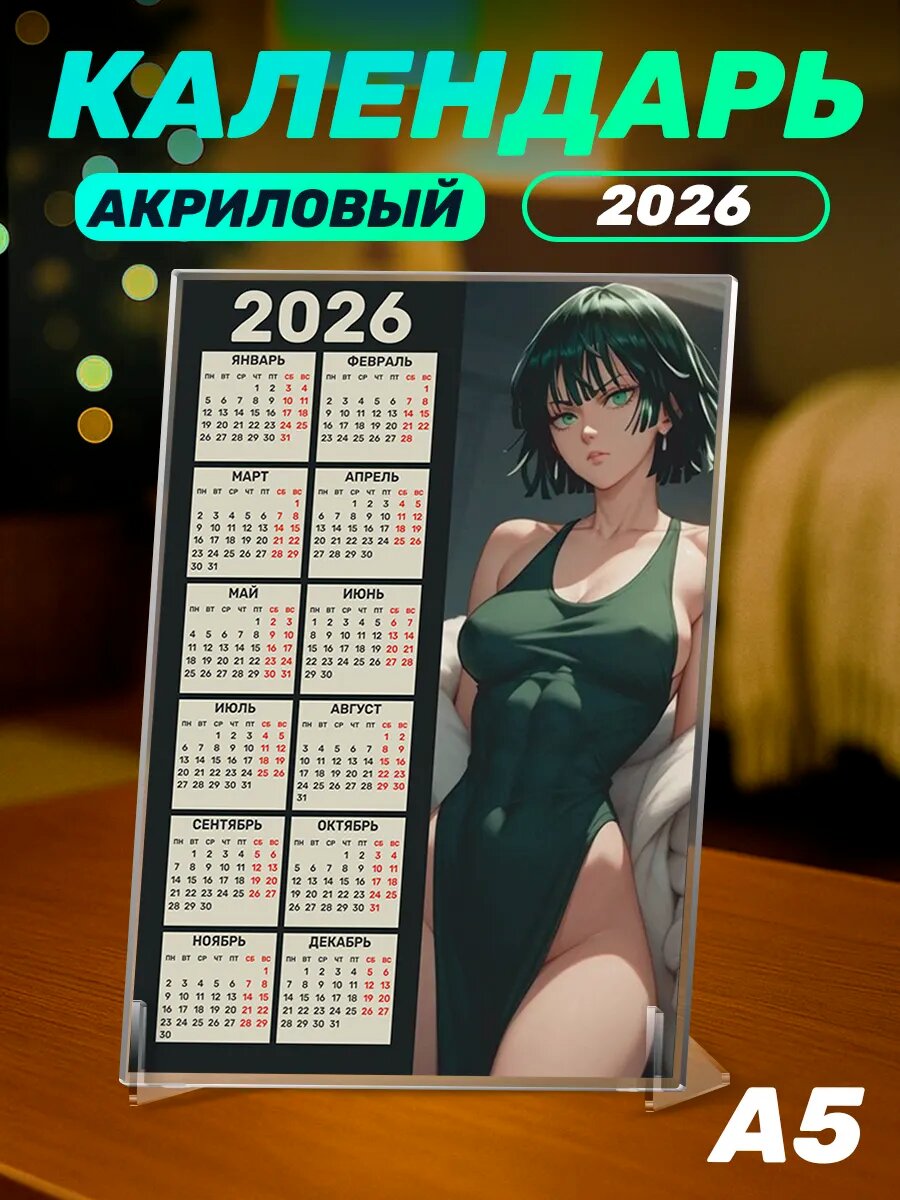 Календарь 2026 настольный Аниме девушка