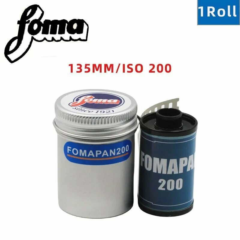 Черно-белая фотопленка Fomapan 200 - 36 кадров, 35мм