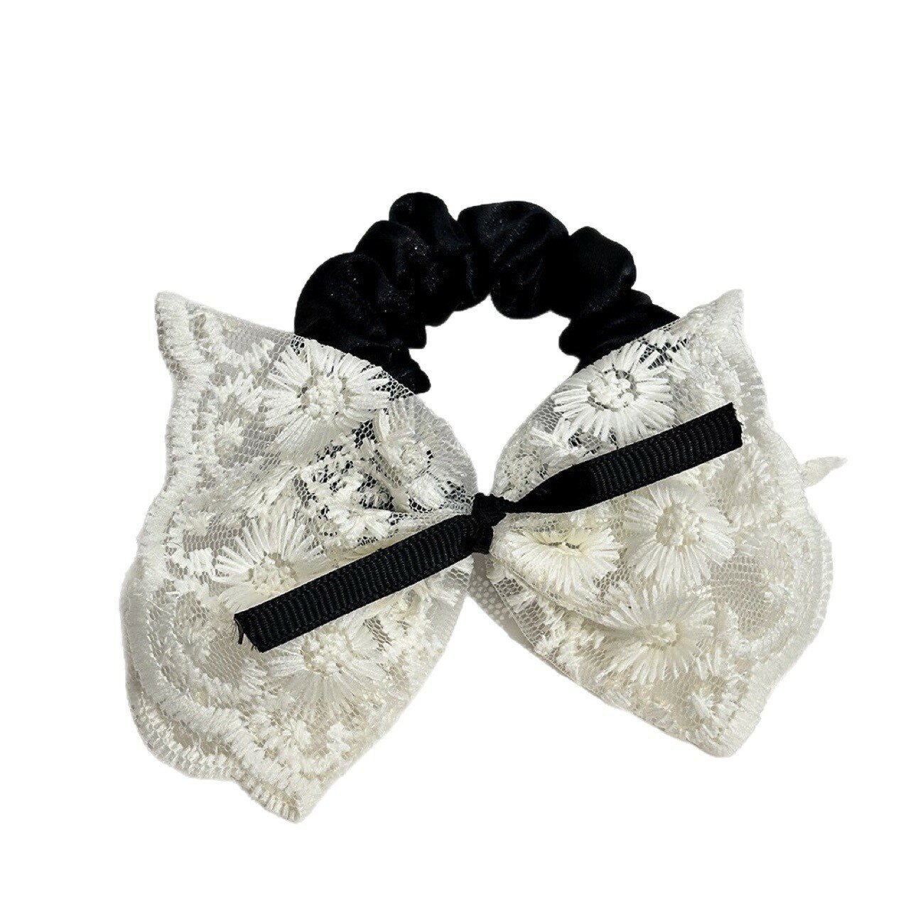 Богиня цветов Хлорис ~ Супер фея, жемчужная кружевная резинка для волос, новая, очень большая, французская, нежная атмосфера, дорожная резинка для волос