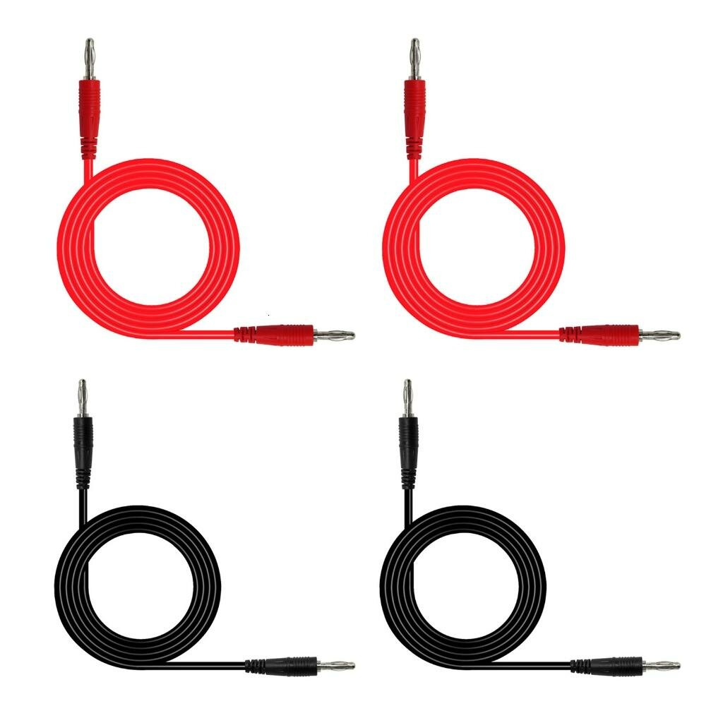 4 шт. кабели с банановыми штекерами
