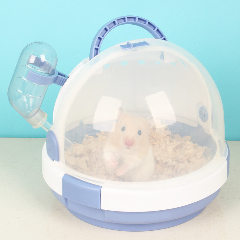 Дешевые НЛО Hamster Takeout Cage Портативный Клетка Hamster Cage Золотой медведь