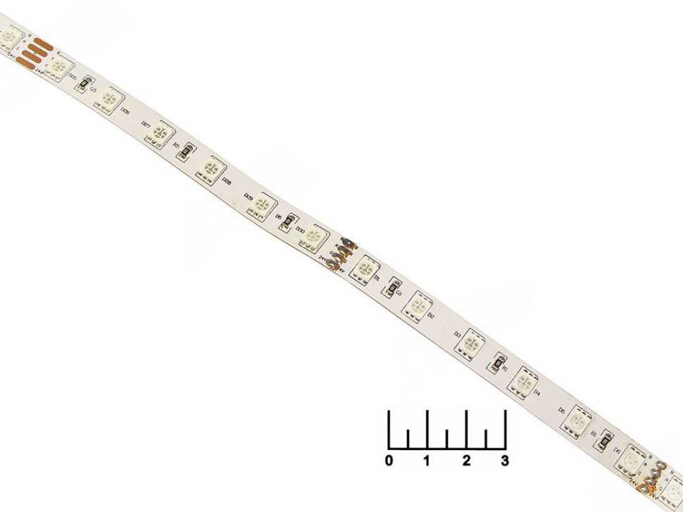 Светодиодная лента 24V красная 10см (13.2W/60LED/1м) RT2-5000 (5060LED)