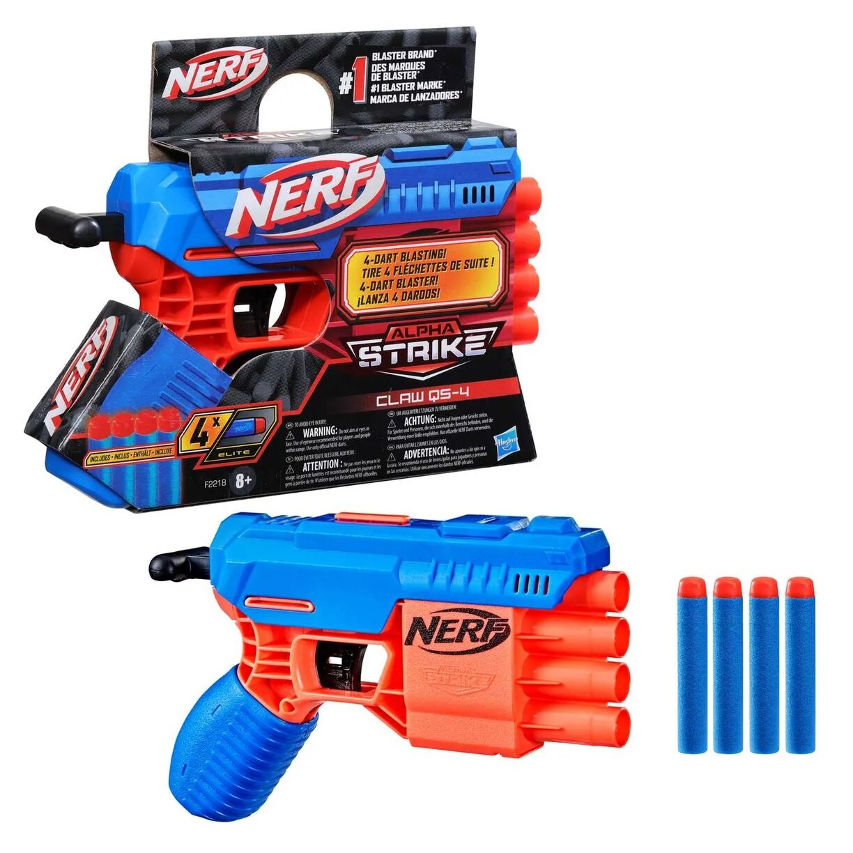Бластер Nerf Альфа Страйк F2218 Claw QS-4