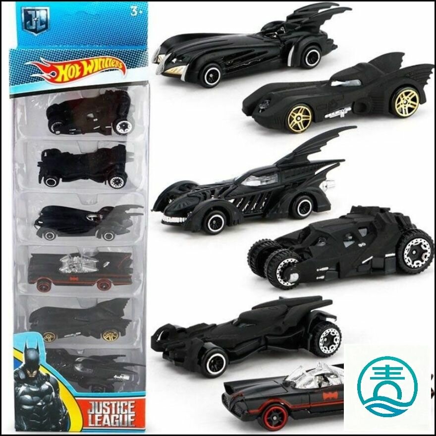 6 шт. Машинки-игрушки Batman Batmobile Patrol Avengers Justice League Diecast