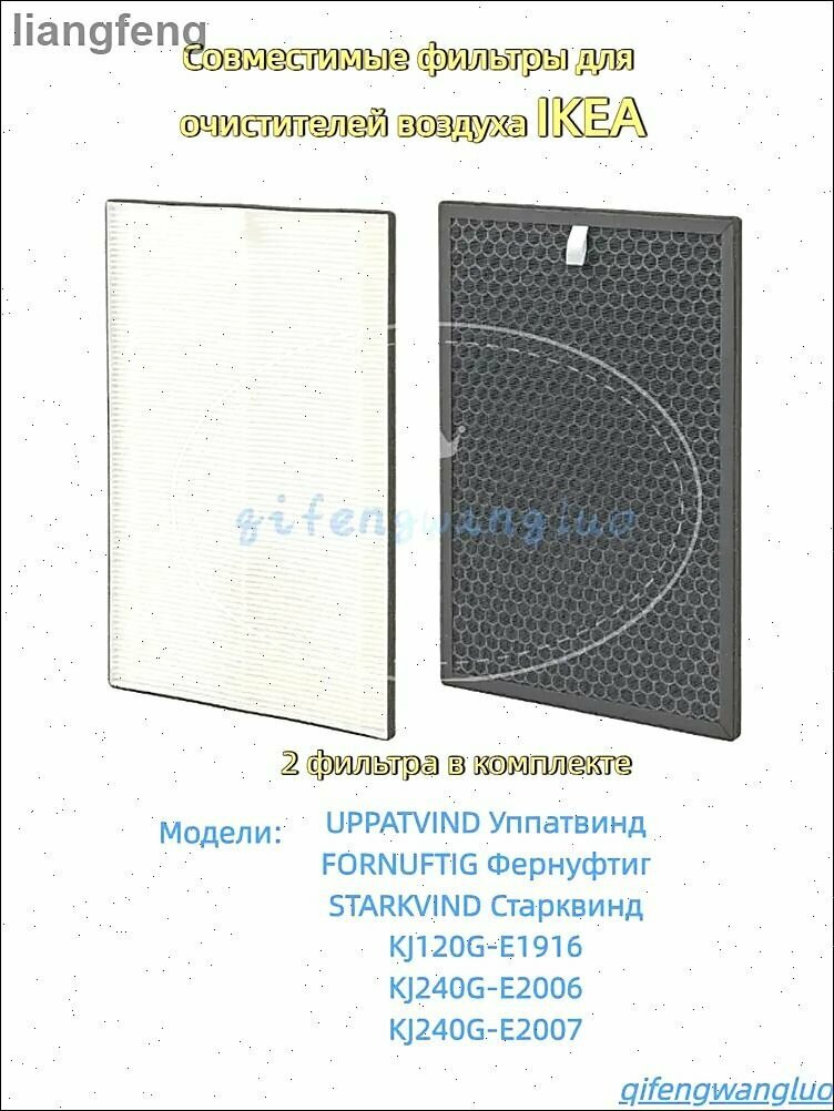 IKEA FRNUFTIG, набор фильтров из 2 частей KJ 120G-E1916 KJ240G-E2006 KJ240G-E2007