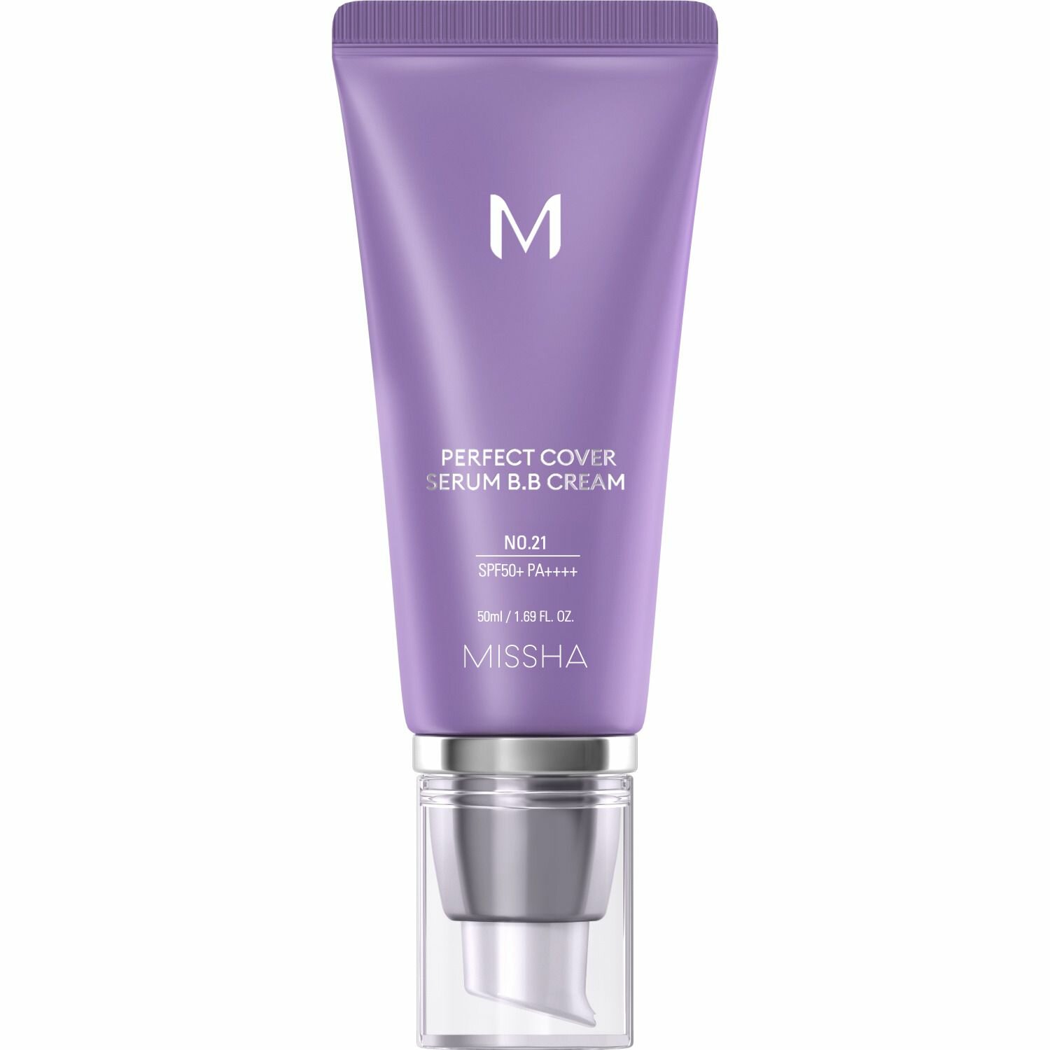 Тональный BB крем MISSHA М Perfect Cover Serum BB Cream с антивозрастной сывороткой для сияния кожи. SPF50 /PA тон 21, 50 мл (MS201610)