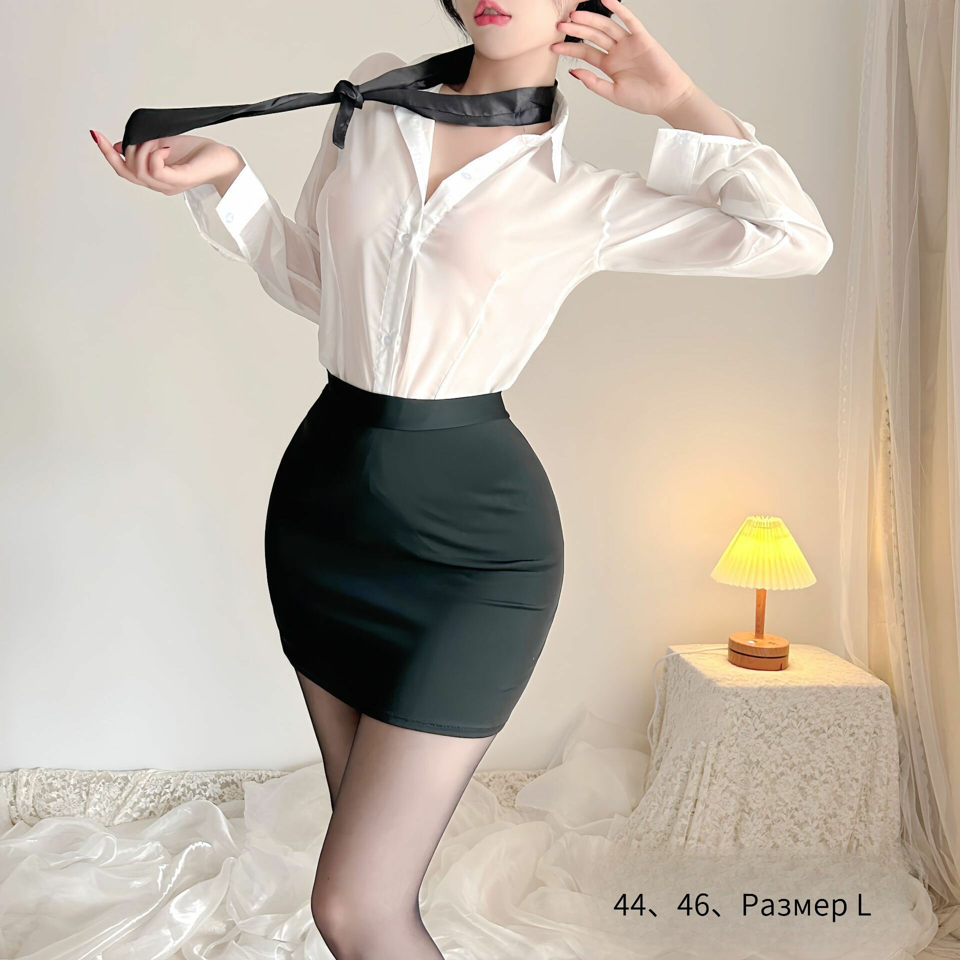 Костюм для ролевых игр черно-серый ,44 ,46