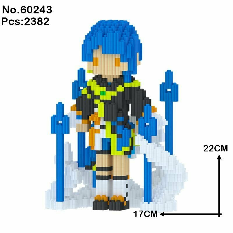 Конструктор пластиковый Bricks 3D Син Цю Genshin Impact 2382 Деталей