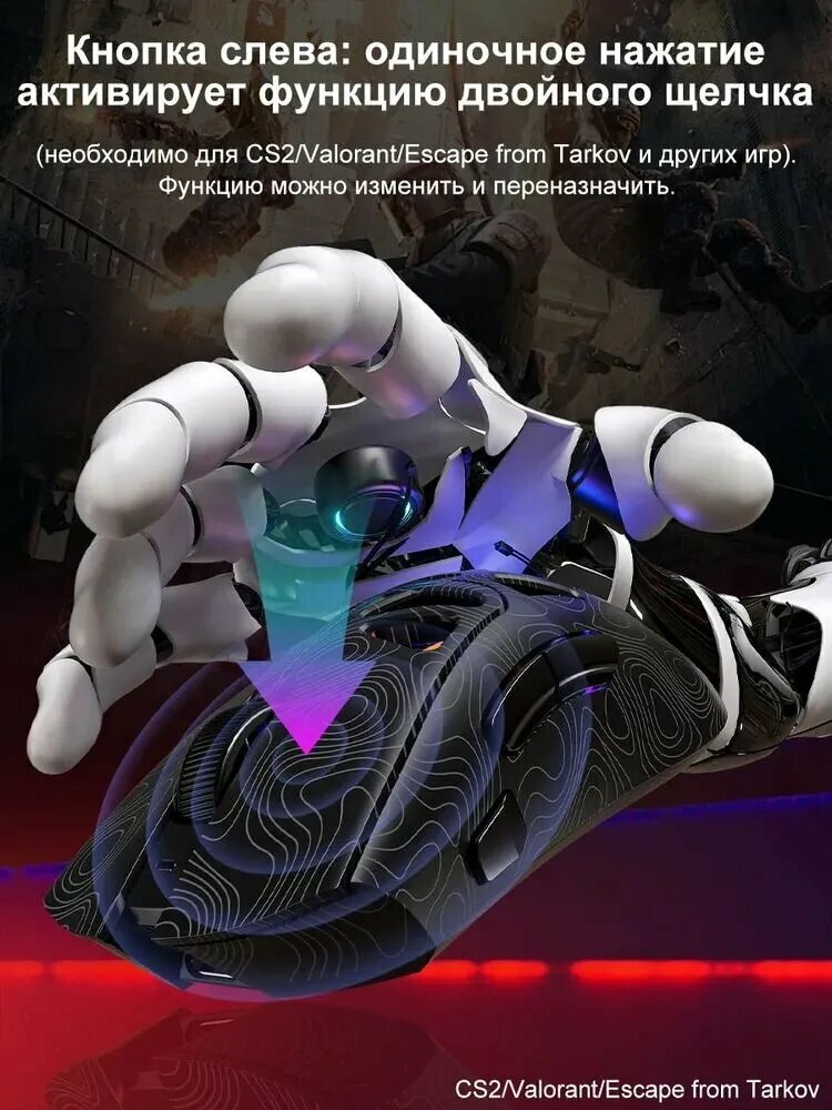 Know EasyxИгровая мышь беспроводная Игровая мышь Furycube G11 черный модель серии