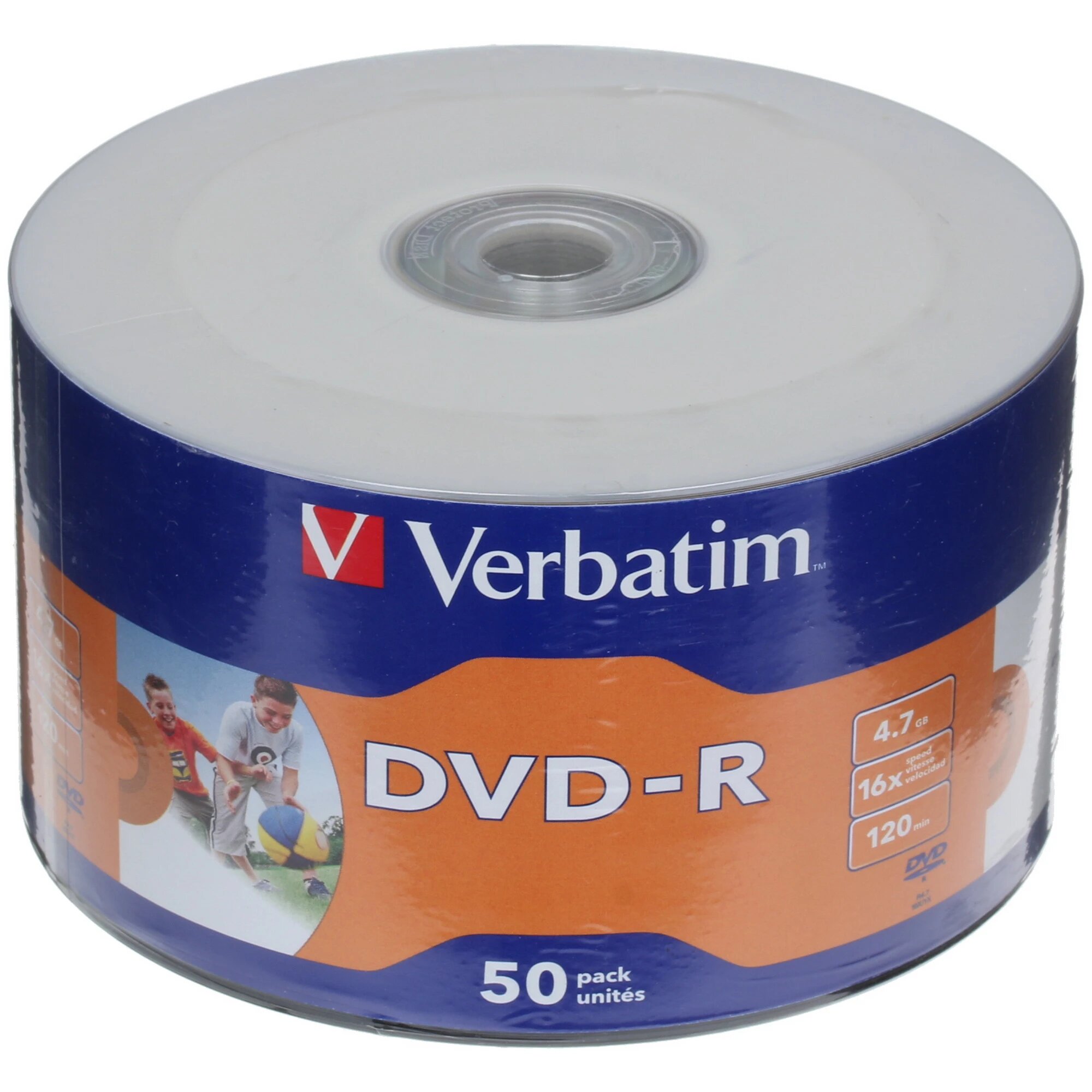DVD-R 4.7GB, Verbatim 16x Printable. 50 шт. под струйную печать