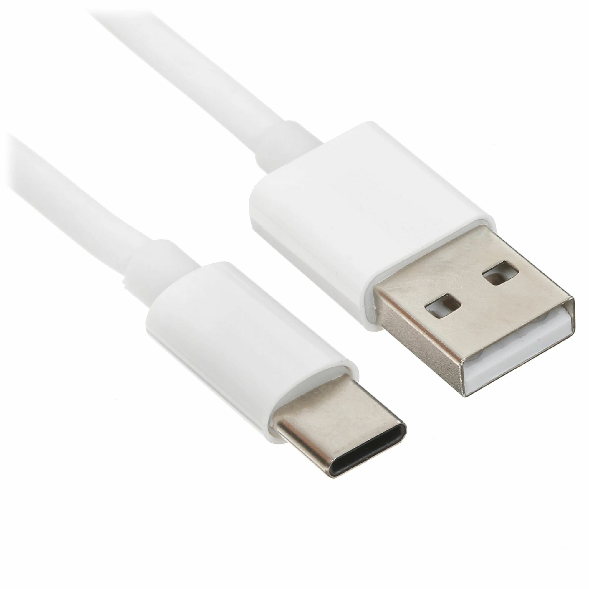 Кабель круглый KEYRON USB Type-C - USB 2.0 Type-A белый 1 м