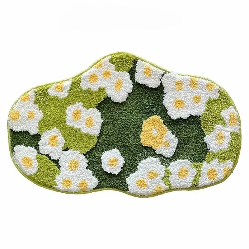 Коврик для ванной Honlaker, микрофибра, 80*150cm Moss Flowers
