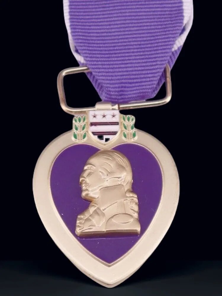 Медаль "Purple Heart" (Пурпурное сердце) сувенирная реплика, США, награда за боевые ранения