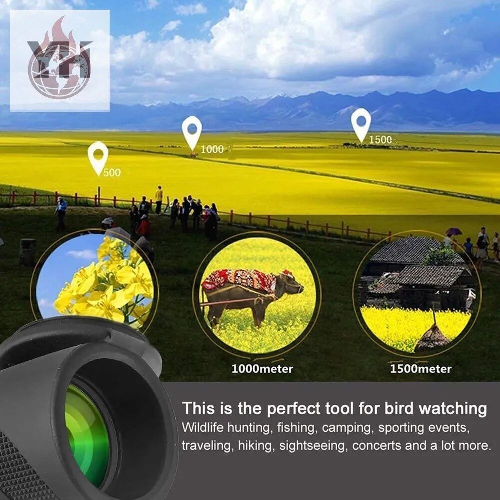 Телескоп HD High Power Low Light Night Vision 40X60 Концертный монокуляр для взрослых на открытом воздухе — фото 1