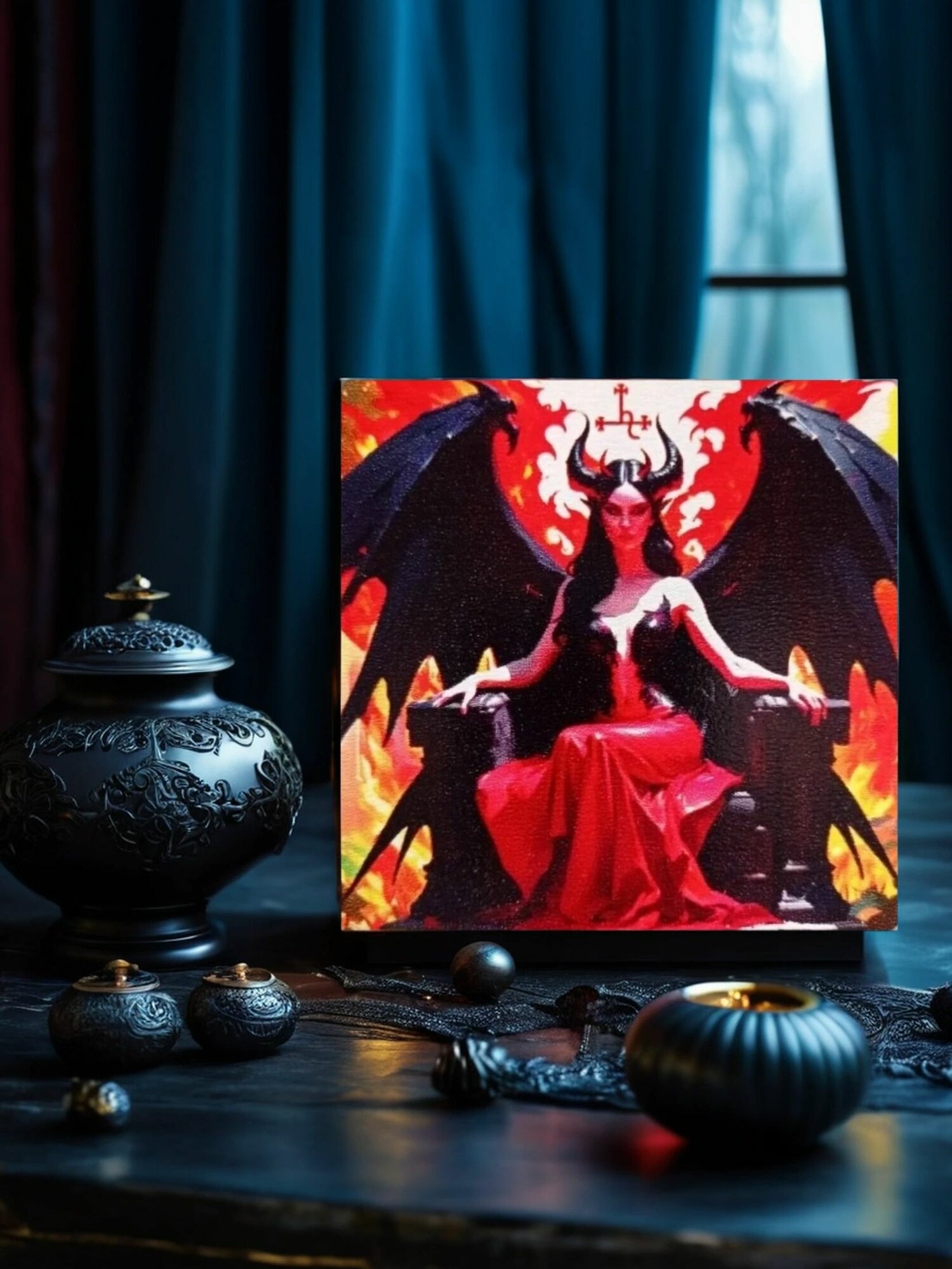 Лилит, богиня. магнит-оберег на металлическую поверхность