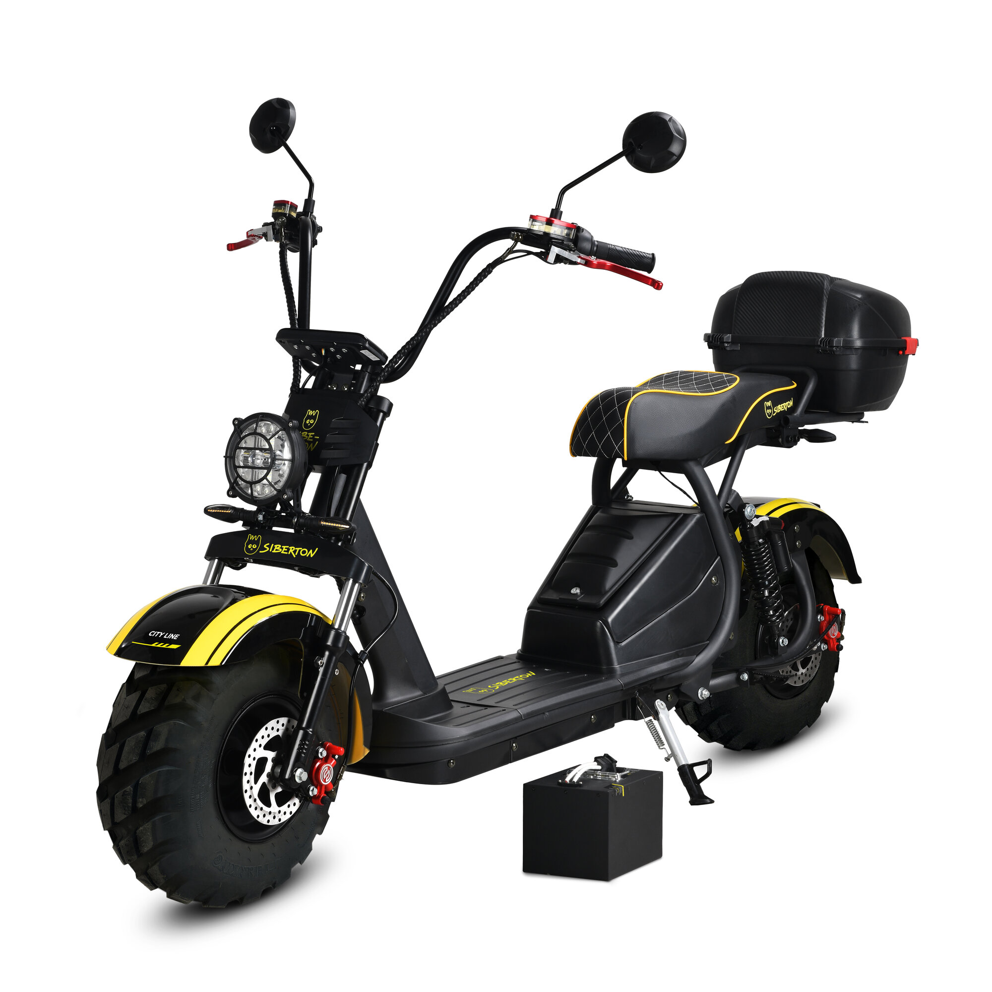 Электроскутер SIberton Pro Light 2000 Ватт 60V/21Ah; колеса R8