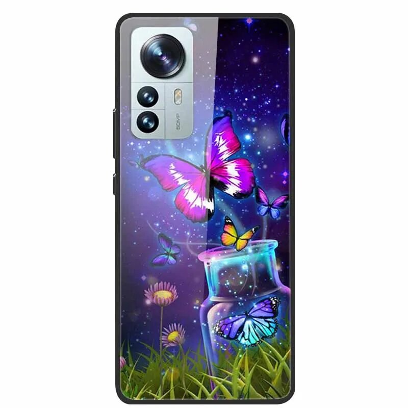 Стеклянный чехол для Xiaomi 12 Lite Pro 5G, твердая задняя крышка из закаленного стекла для Xiaomi 12 12X Mi12 X, чехлы для телефонов Mi 12Lite 12Pro