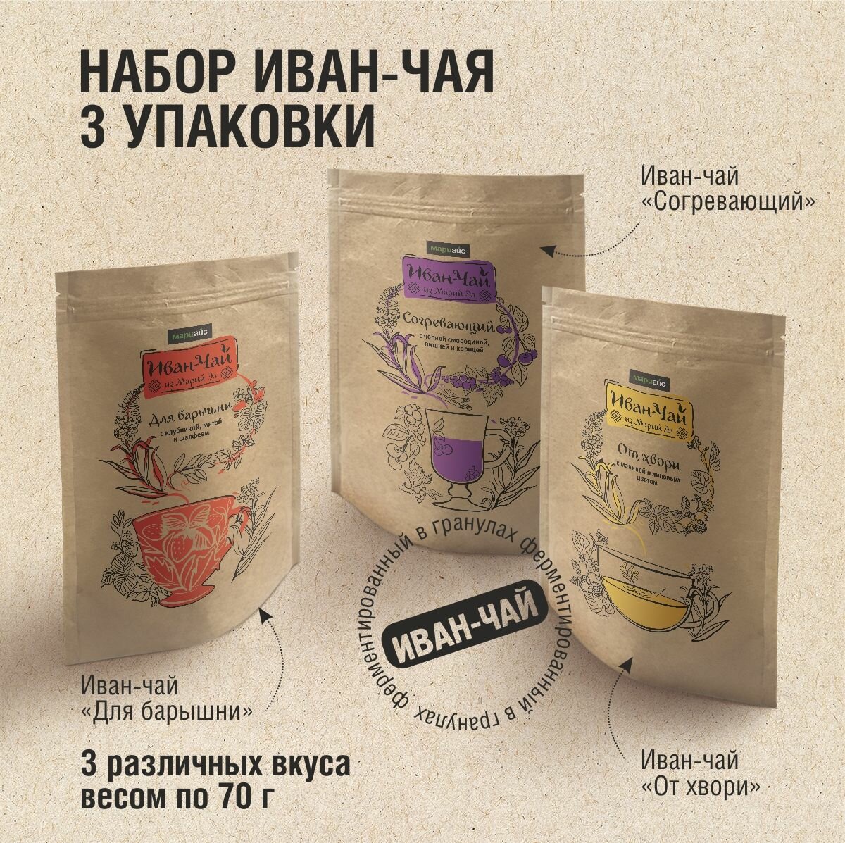 Набор из 3 видов Иван - Чая МариАйс