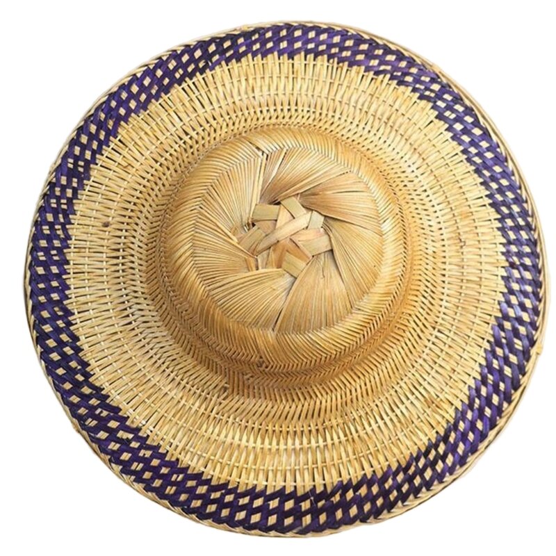 Традиционная бамбуковая шляпа от солнца Традиционного дизайна Легкая и дышащая Идеально подходит для работы на открытом воздухе или рыбалки