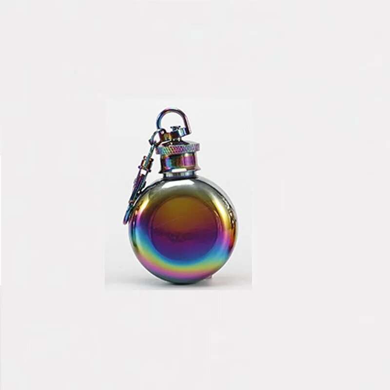 Портативная фляга из нержавеющей стали, rainbow, 1 унция