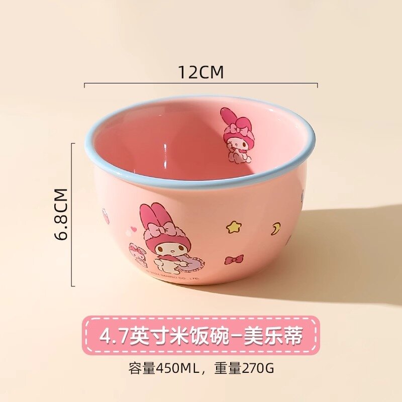 Керамическая миска Sanrio, домашняя миска для еды, миска Hello Kitty, миска для риса, суповая миска, миска для лапши, милый девичий столовый прибор