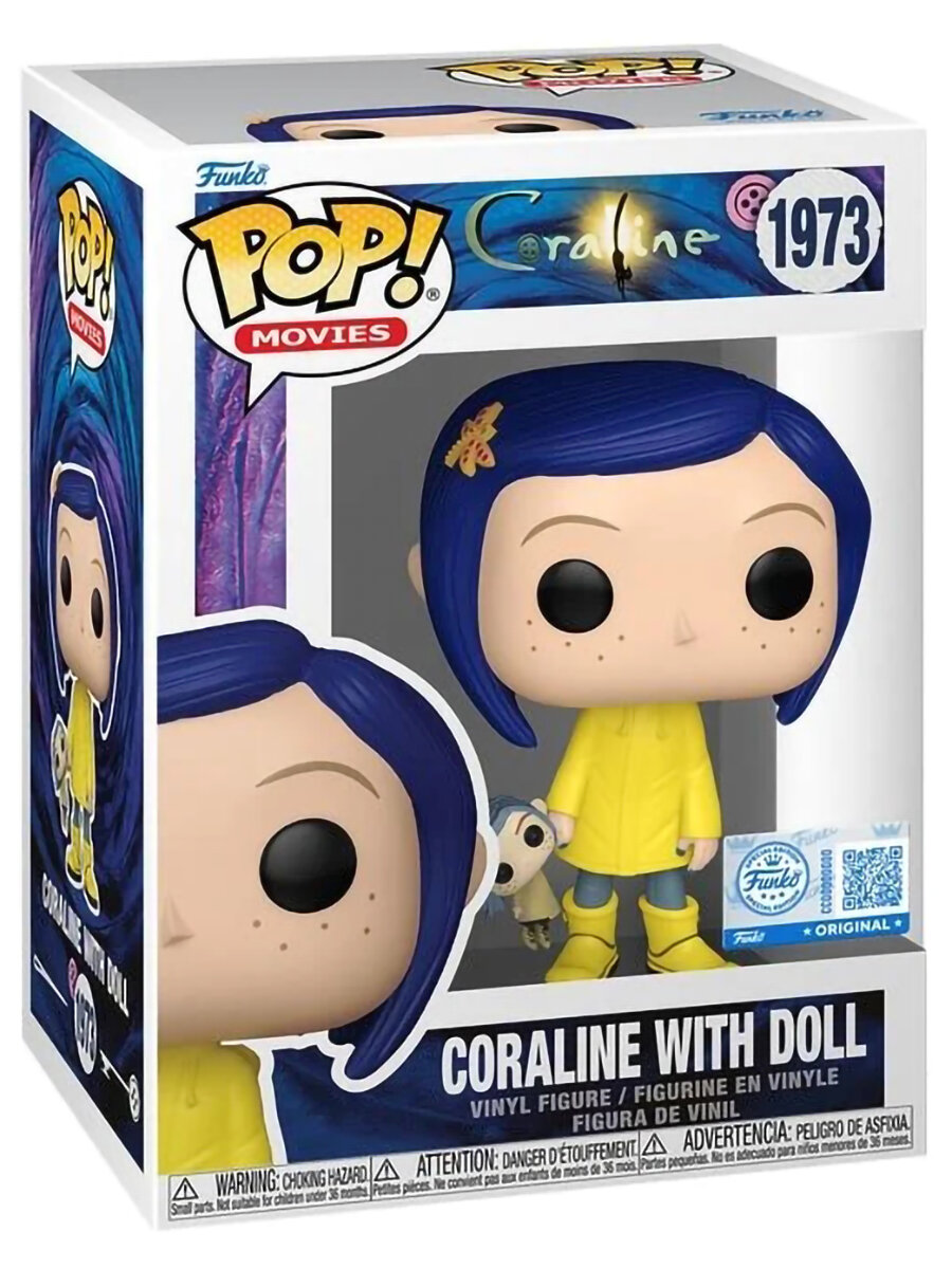 Фигурка Funko POP! Movies. Coraline: Coraline w/Doll (Exc) (1973)