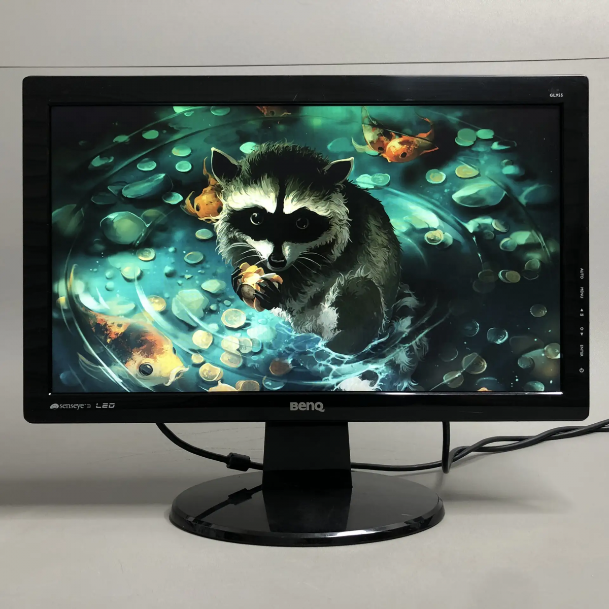 18.5" Монитор BenQ GL955A, 1366x768, TN+film, черный