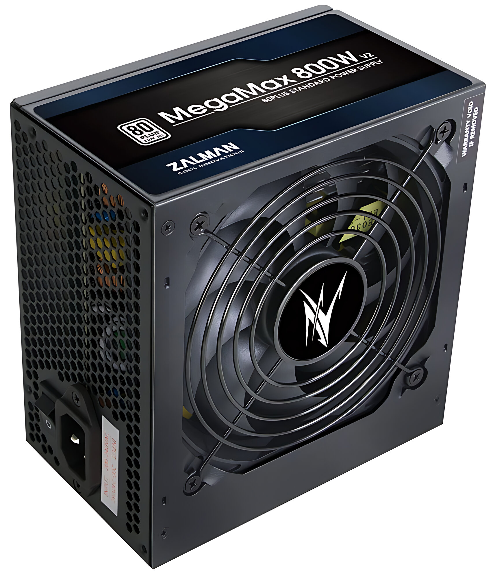 Блок питания Zalman 800W MegaMax V2, 120 мм, 80 PLUS Standard (ZM800-TXII V2)