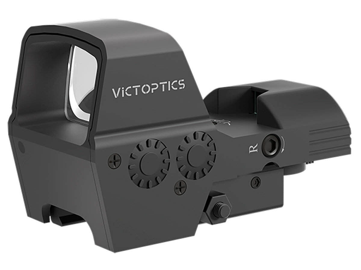 Коллиматорный прицел открытый Vector Optics SRD 1x размер окна 23х33, 4 марки, красная/зелёная 6 уровней
