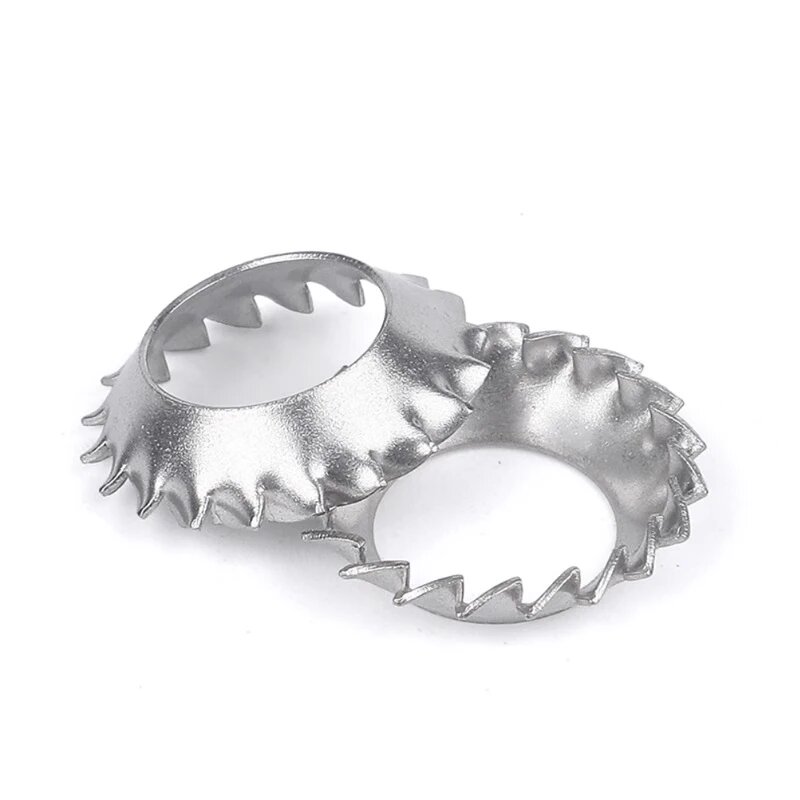 Конические зубчатые шайбы из нержавеющей стали 304 M3 M4 M5 M6 M8 M10 M6--50Pcs